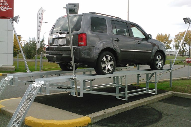 Home | Podium Car Display | Car rotating platform and display ramps